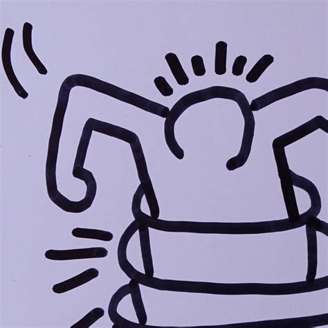 Keith Haring Ink Drawing Charitystars