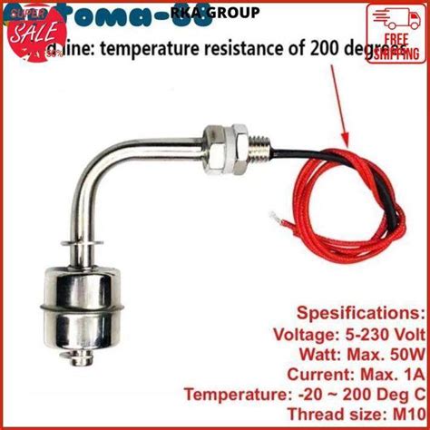 Water Sensor Level Air Arduino Float Switch Stainless Steel Type L