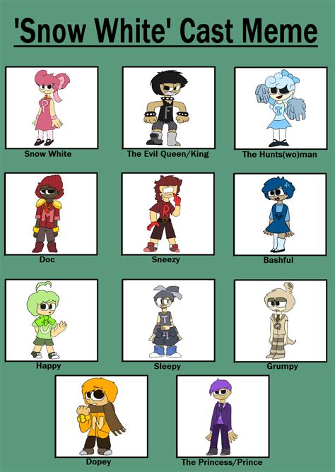 Humanized Alphabet Lore As The Snow White Cast By Zemelo2003 On Deviantart