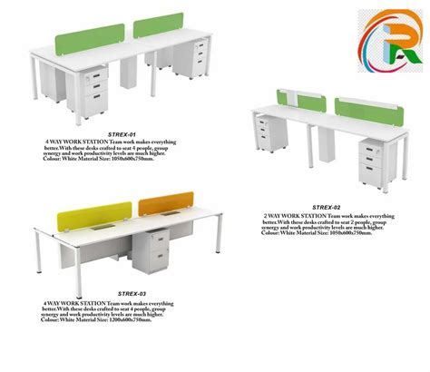 Linear Wooden Modular Computer Lab Workstation For Corporate Office At