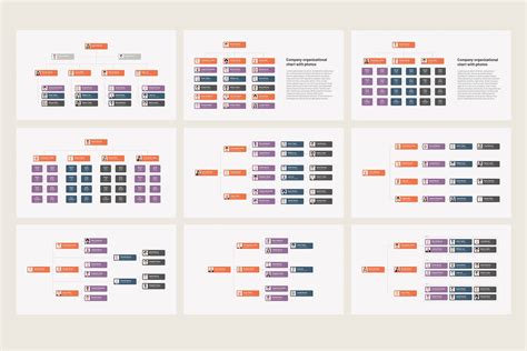 Organizational Hierarchy Chart For Powerpoint Etsy