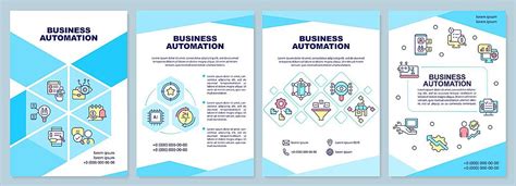 Iot And Retail Blue Brochure Template Tools Flyer Optimize Vector Tools Flyer Optimize Png