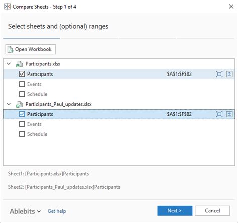 How To Compare Two Excel Files Or Sheets For Differences