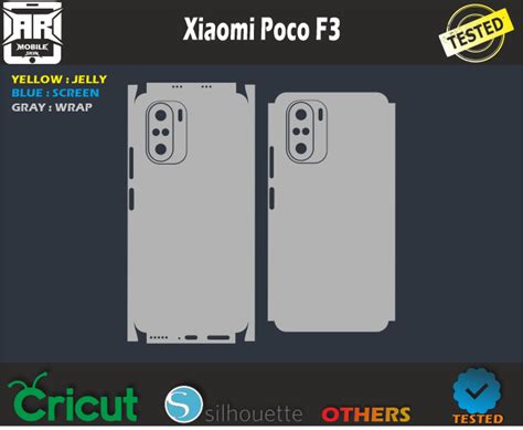 Xiaomi Poco F Skin Template Vector ARMOBILESKIN