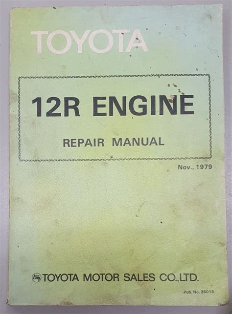 Toyota 12r Engine Repair Manual