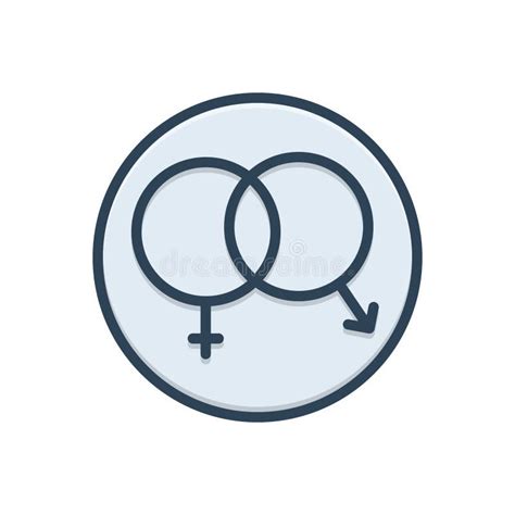 Icono De Ilustraci N De Color Para Sexo Unisexo Y G Nero Stock De Ilustraci N Ilustraci N De