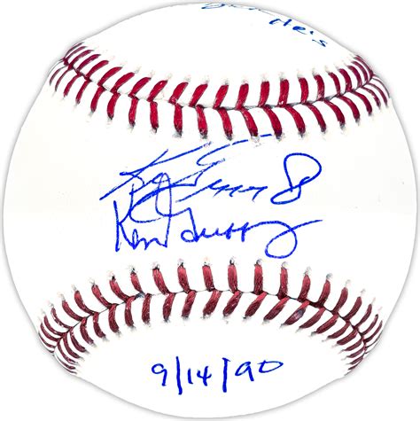 Ken Griffey Jr And Ken Griffey Sr Autographed Official Mlb Baseball
