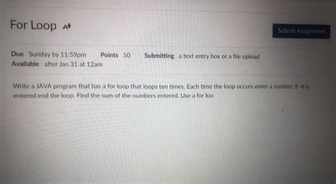 Solved For Loop A Submitting A Text Entry Box Or A File