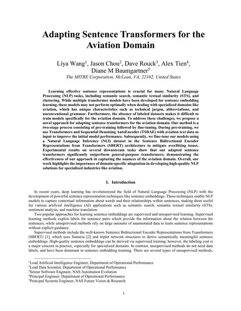 Pdf Adapting Sentence Transformers For The Aviation Domain