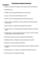 Understanding Memory: Key Concepts and Processes for AP | Course Hero