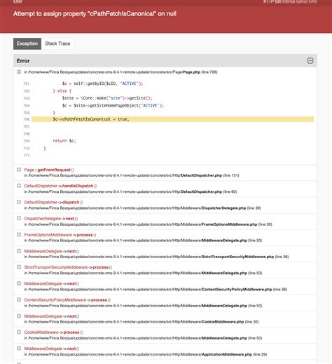 Errors With 941 Using Concrete Help Concrete Cms