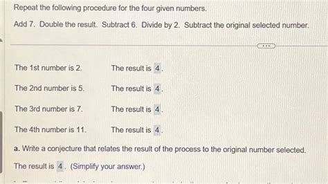 solved repeat the following procedure for the four given