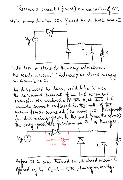 Resonant Current Forced Commutation Of Scr Of The Day Situation