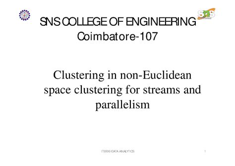 Clustering Approaches In Non Euclidean Space Insights And Techniques