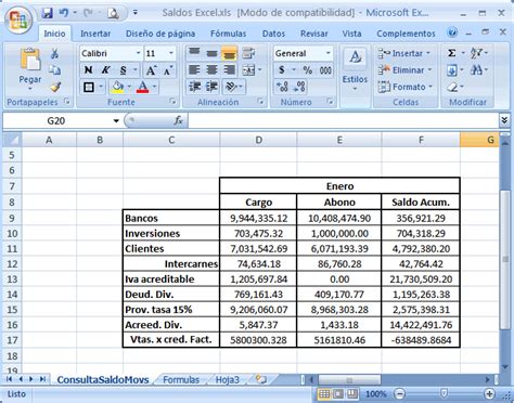 Microsoft Excel Utilizacion De Las Barras De Herramientas