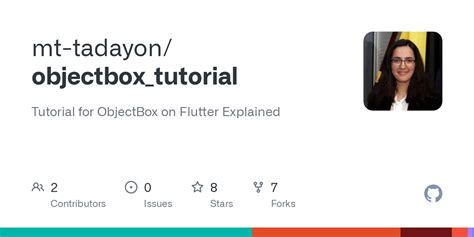 Github Mt Tadayonobjectboxtutorial Tutorial For Objectbox On