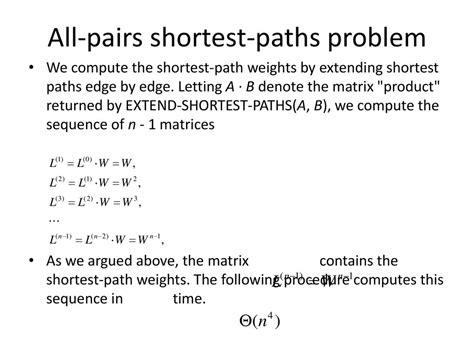 all pairs shortest path problem ppt download