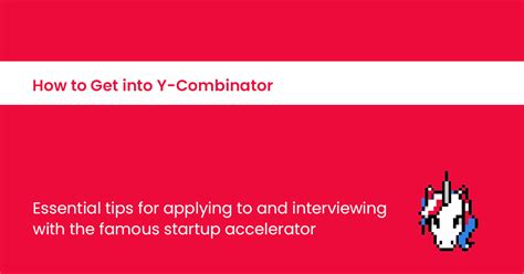 how to get into y combinator