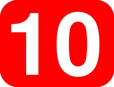 Número Dez Arredondado Gráfico vetorial grátis no Pixabay Pixabay