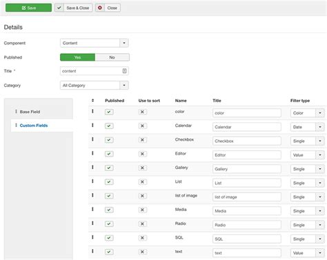 Joomla Custom Field Filter Added In JA MegaFilter Demo JoomlArt