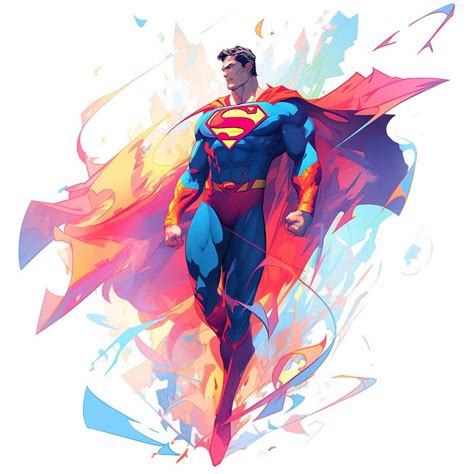 Superman Collection Coop Superman Dc Art Rainbow Superman Superman