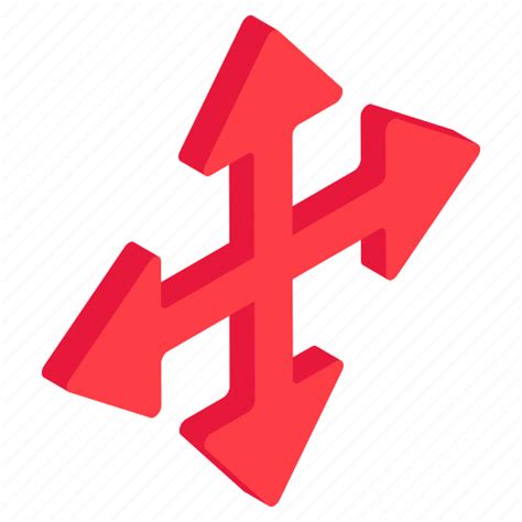 Directional Arrow Navigational Arrow Arrowhead Pointing Arrow Cross Arrows Icon Download