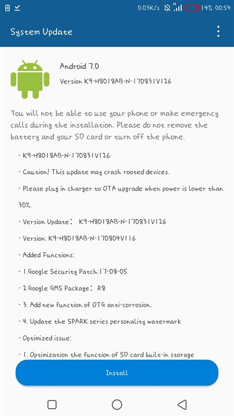 Tecno Spark K Just Received New System Update Phones Nigeria