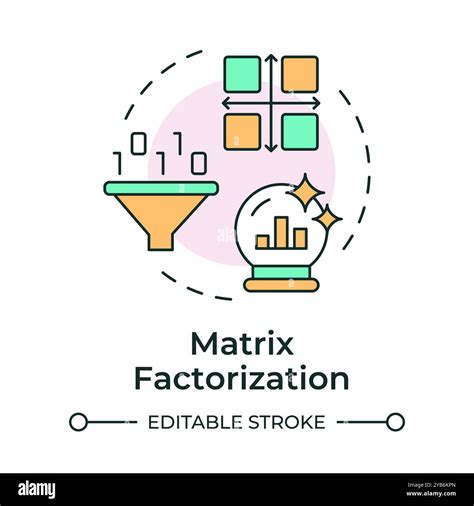 Matrix Factorization Multi Color Concept Icon Stock Vector Image And Art