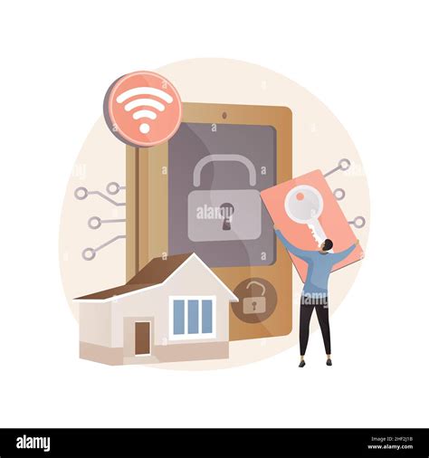 Access Control System Abstract Concept Vector Illustration Stock Vector