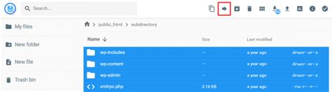 how to move wordpress from a subfolder to root directory