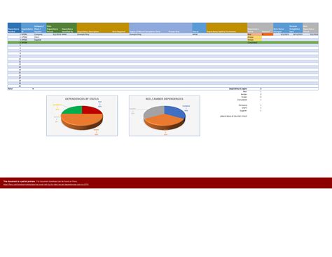 ms excel raid log for risks issues dependencies and crs template excel xls
