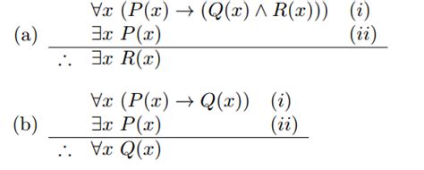 Solved Determine Whether The Following Arguments Are Valid Chegg