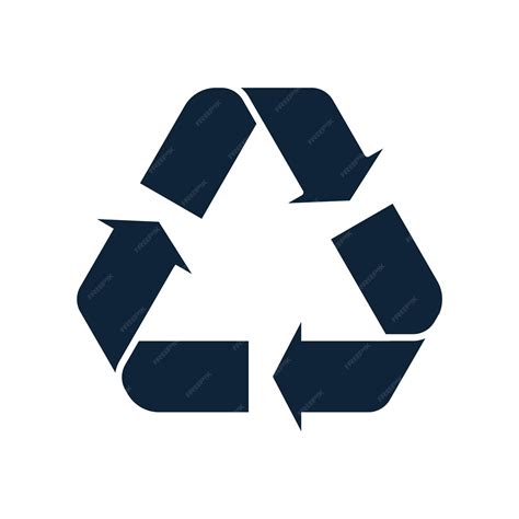 Premium Vector Glyph Recycle Icon Mobius Loop Recycling Sign
