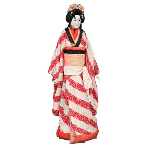 Very Large Japanese Bunraku 文楽 Doll Of A Beautiful Lady Known As Yaoya Oshichi For Sale At 1stdibs