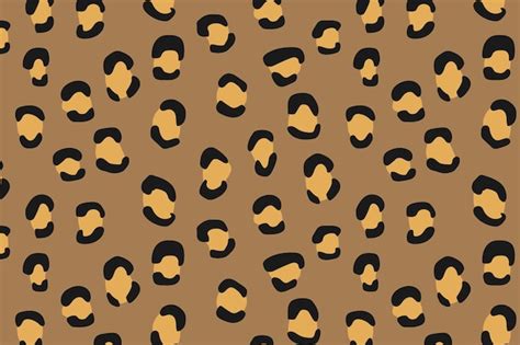 Premium Vector Leopard Print Seamless Pattern