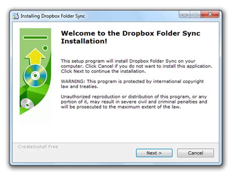 Dropbox Folder Sync 無料・ダウンロード
