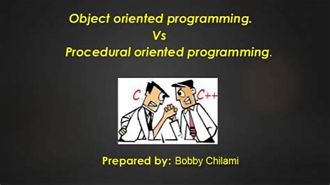 “difference between procedure oriented programming and object oriented