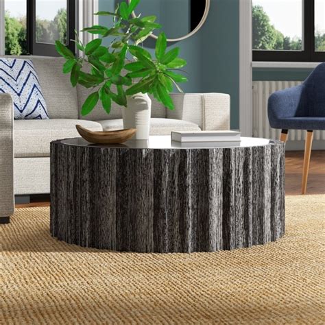 Reflective Column Cocktail Table Foter