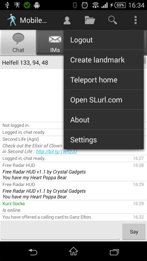 Mobile Grid Client The Second Life Client For Your Mobile Phone