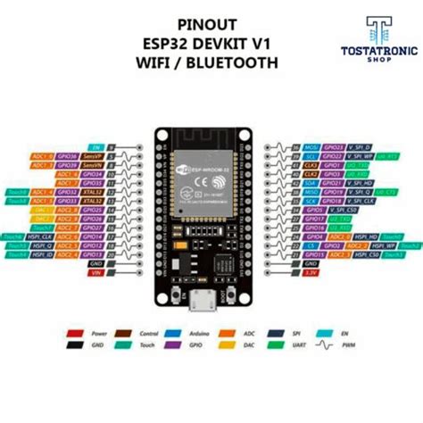 Modulo Esp 32s Devkit V1 Bluetooth Wifi Tostatronic