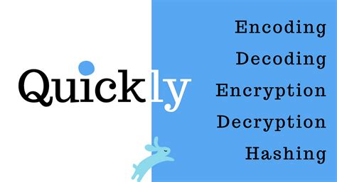 quickly encoding decoding encryption decryption and hashing by