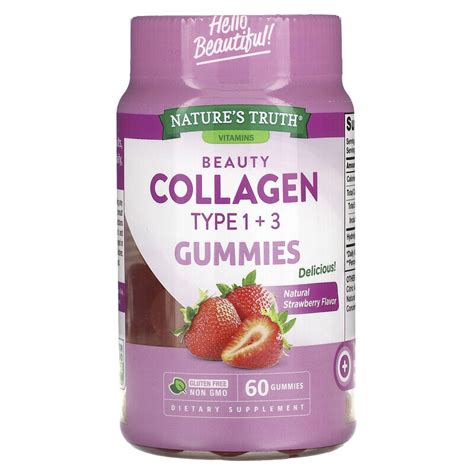 Nature's Truth, Beauty Collagen, жевательные мармеладки с коллагеном ...