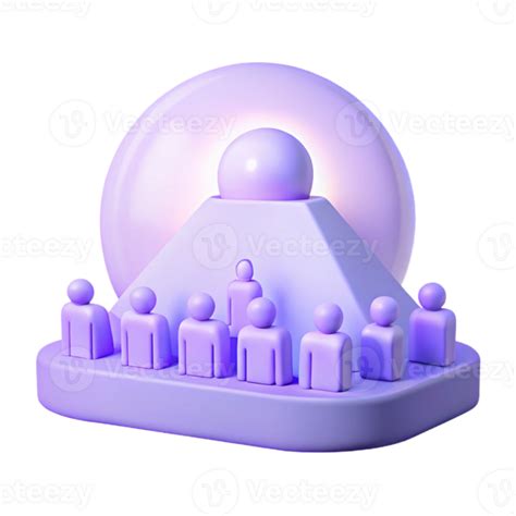 Pyramid Of People With Orb At Top 52568859 Png