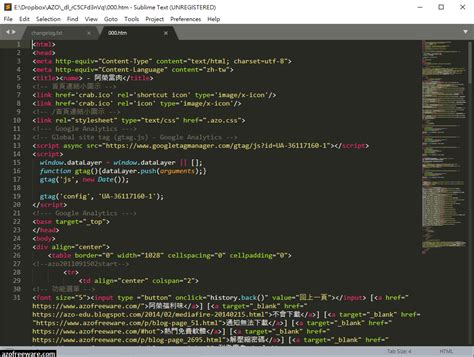 [正版購買] sublime text 4 1 6 9 免安裝版 程式碼編輯器 阿榮福利味 免費軟體下載