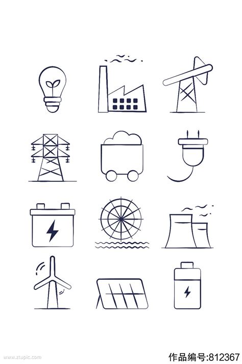 化石能源简笔画 简笔画 第11页 大山谷图库