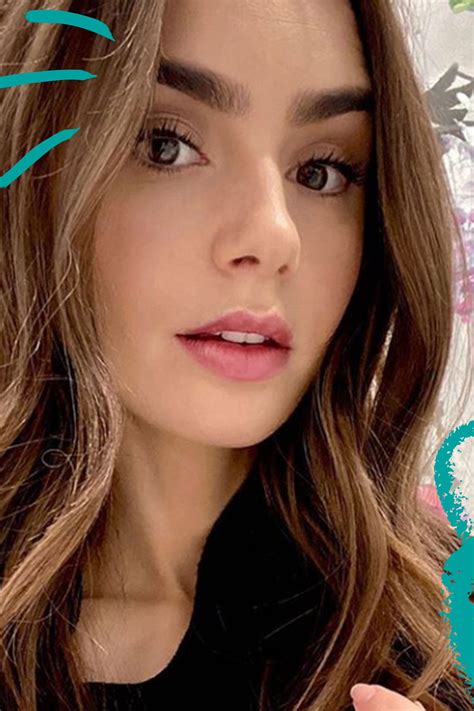 Lily Collins Eyebrows Plucked