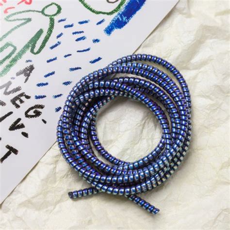 Jual 1 Pcs Buat 1 Kabel Super Tebal And Mewah Pelilit Kabel Spiral Warna Putih Emas