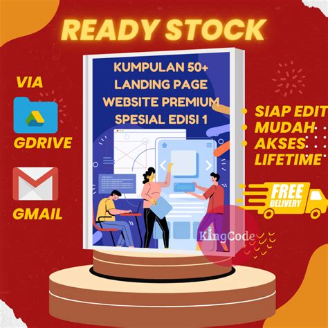 Jual 50 Template Landing Page Website Premium Pilihan Htmlcssjs Shopee Indonesia