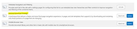 minimal download strategy feature in sharepoint 2013 vignesh s