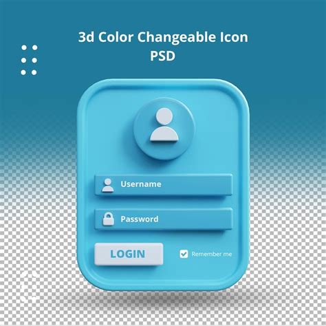Premium Psd Modern Realistic Web Login Page Templates 3d Render